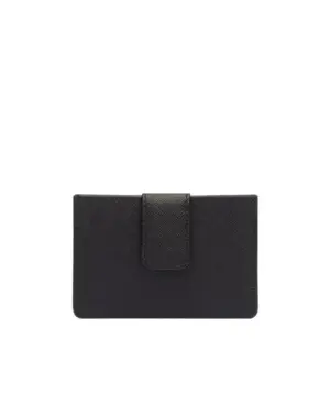 Prada Saffiano Leather Card Holder - Green