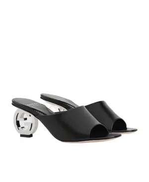 Gucci Logo Plaque Slip-on Mules