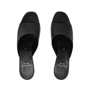 Gucci Logo Plaque Slip-on Mules