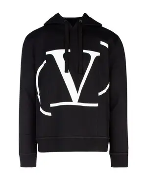 Valentino Garavani Vlogo Print Hoodie - Black