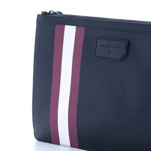 Bally Stripe Detail Clutch Bag