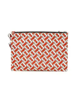 Burberry Monogram Print Zip Pouch