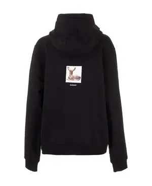 Burberry Oversized Deer Print Hoodie