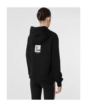 Burberry Oversized Deer Print Hoodie