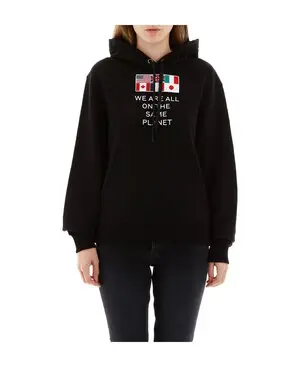 Burberry Flag Appliqué Hoodie