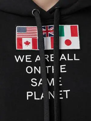 Burberry Flag Appliqué Hoodie