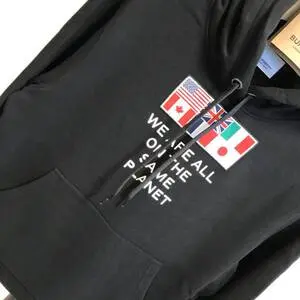 Burberry Flag Appliqué Hoodie