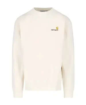 Carhartt Work In Progress American Script Sweatshirt - White
