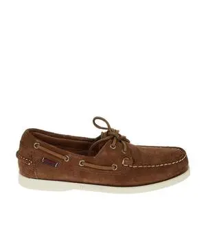 SEBAGO Lace-up Round Toe Boat Shoes - Brown