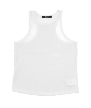 Lela Rose Cotton Jersey Tank Top - White