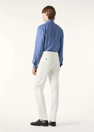 Loro Piana Belt-loop Casual Pants - Optical White