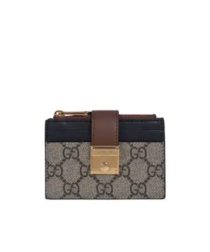 Gucci Padlock Card Holder - Ebony/black
