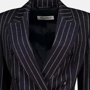 Max Mara Pinstripe Double-breasted Blazer
