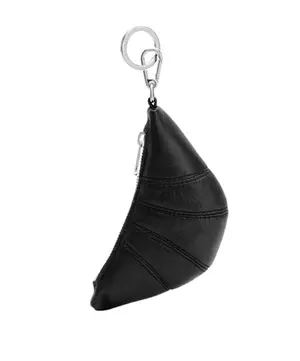 LEMAIRE Lemaire Zipped Croissant Keyring Black