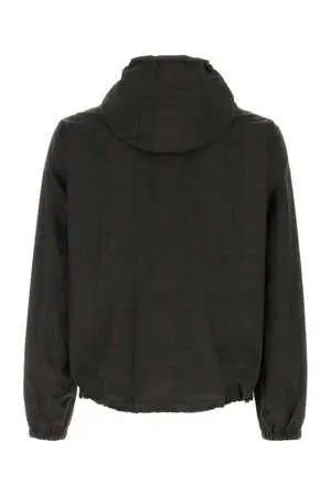 Burberry Checked Hooded Jacket