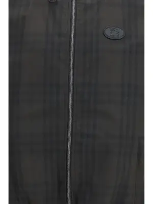 Burberry Checked Hooded Jacket