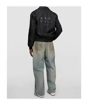 Acne Studios Zip-up Lightweight Jacket With Logo Detail