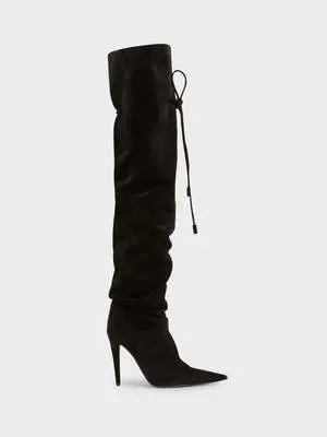 GIUSEPPE ZANOTTI Desire Suede Thigh High Boots