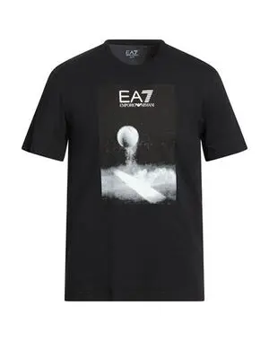 EA7 T-shirt Size Cotton - Black