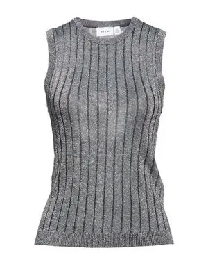 VILA Top Size Viscose, Polyester, Nylon, Metal Fiber - Silver