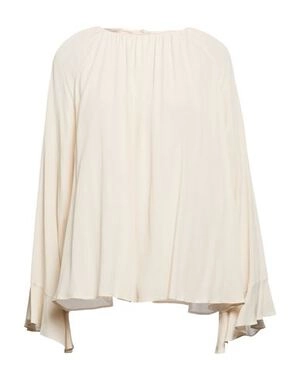 KAOS Viscose Crewneck Long Sleeve Top - Cream