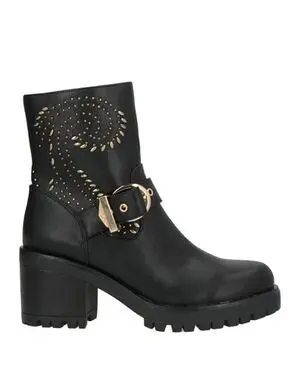 Versace Ankle Boots Size Synthetic Material - Black