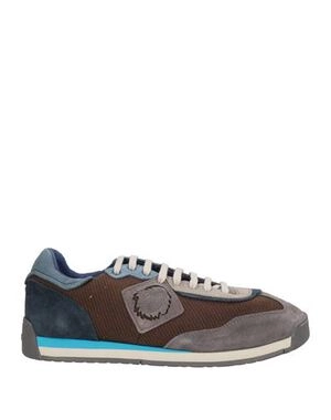 SATORISAN Military Leather And Textile Sneakers - Brown