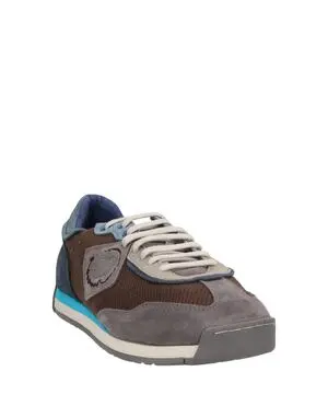 SATORISAN Military Leather And Textile Sneakers - Brown
