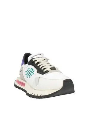 BLAUER. Sneakers Size Leather, Textile Fibers
