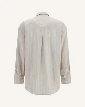 TOTEME Oversized Striped Shirt In Cotton