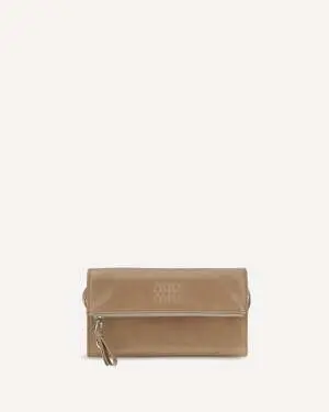 Miu Miu Leather Pouch - Beige