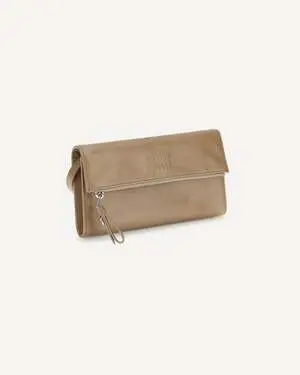 Miu Miu Leather Pouch - Beige