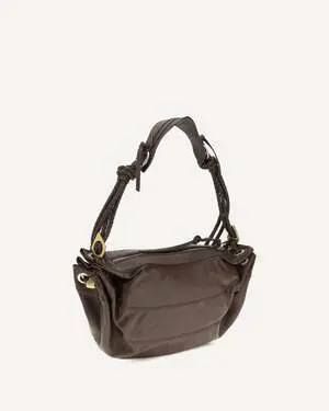 Isabel Marant Étoile Maia Shoulder Bag In Lambskin - Brown