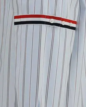 Thom Browne Fine-striped Grosgrain Poplin Shirt