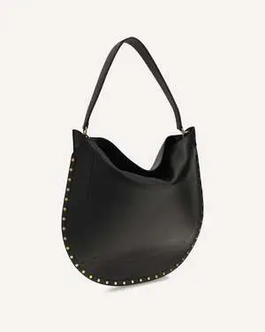 Isabel Marant Étoile Oskan Hobo Shoulder Bag - Black