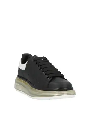 Alexander McQueen Leather Sneakers - Black