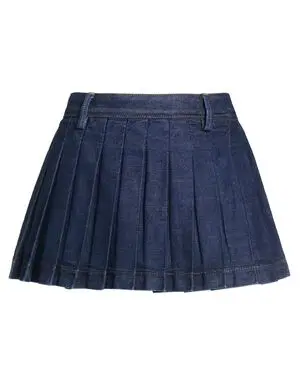7 For All Mankind Pleated Denim Skirt