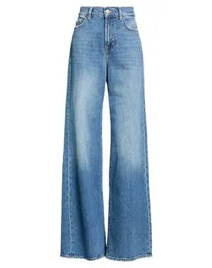 7 For All Mankind Jeans Size Cotton, Elastane - Blue