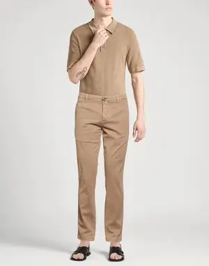 JACOB COHЁN Pants Taupe Size Cotton, Elastane