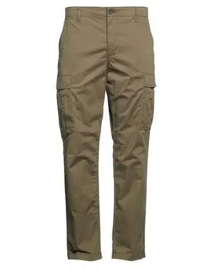 Timberland Cargo Pants In Cotton And Elastane With Leather Accents