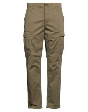 Timberland Cargo Pants In Cotton And Elastane With Leather Accents
