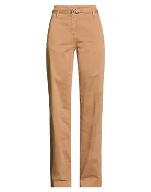 MANILA GRACE Pants Camel Size Cotton, Elastane - Beige