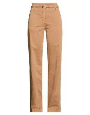 MANILA GRACE Pants Camel Size Cotton, Elastane