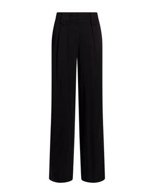 MANILA GRACE Viscose And Elastane Straight-leg Pants - Black