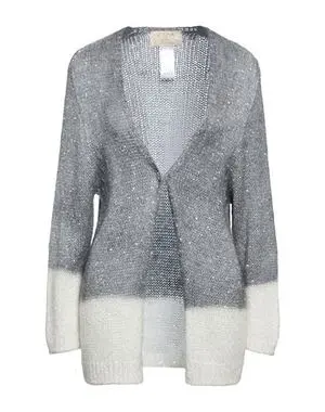 KAOS Cardigan Taupe Size Polyamide, Acrylic, Polyester, Mohair Wool, Wool - Grey