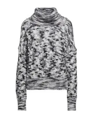 MANILA GRACE Turtleneck Light Size Wool, Polyamide - Grey