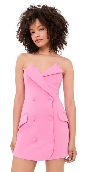 Bardot Arvess Strapless Mini Dress - Candy Pink