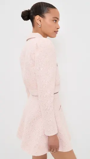 Bardot Bennett Bouclé Jacket With Sequin Embellishments