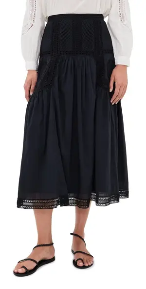 Ulla Johnson Alice Cotton Midi Skirt