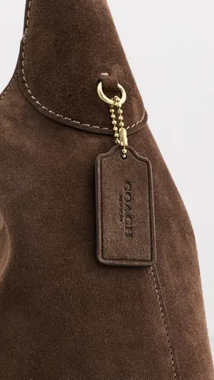 COACH Suede Brooklyn Shoulder Bag